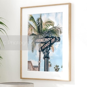 Rodeo Drive Print, Beverly Hills, Luxury, California Decor, Old ...