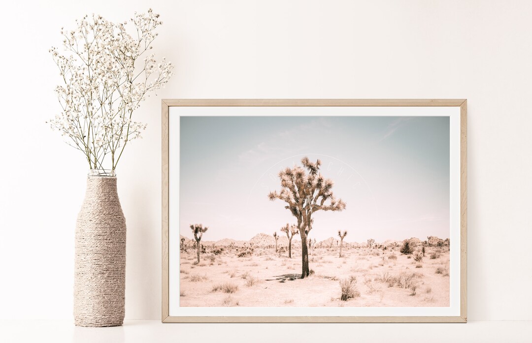 Joshua Tree Print Desert Wall Art Cactus Print Landscape - Etsy