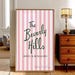 Instant Download of a Backdrop Banner Pink and Green Stripe Beverly ...