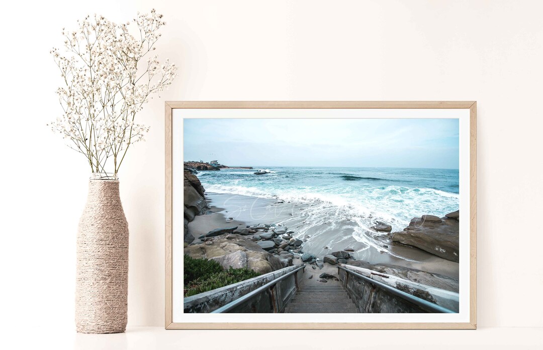 La Jolla Cove Print, Ocean Print, San Diego, Beach Decor, California ...