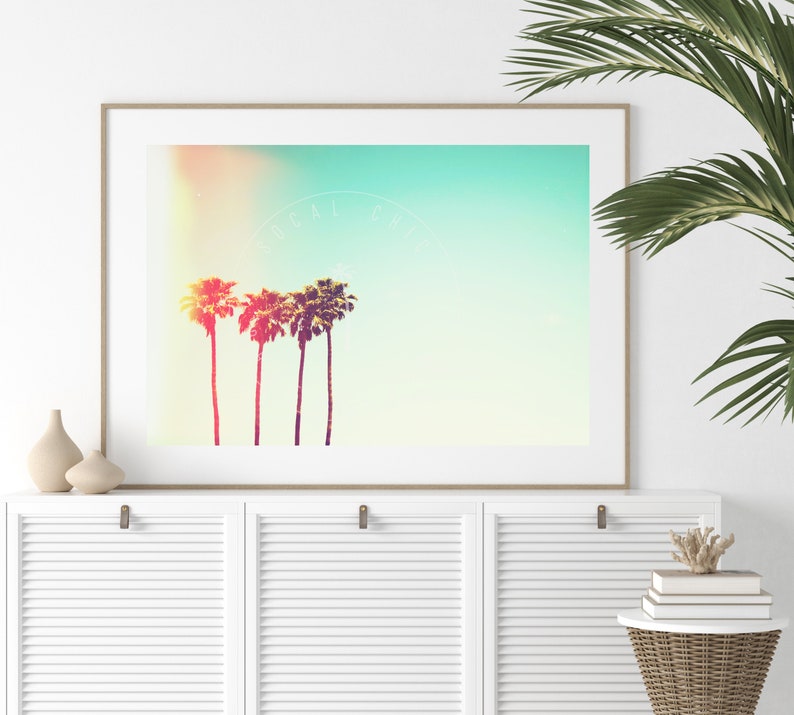 California Palm Trees Los Angeles Art Palm Trees Wall Art | Etsy