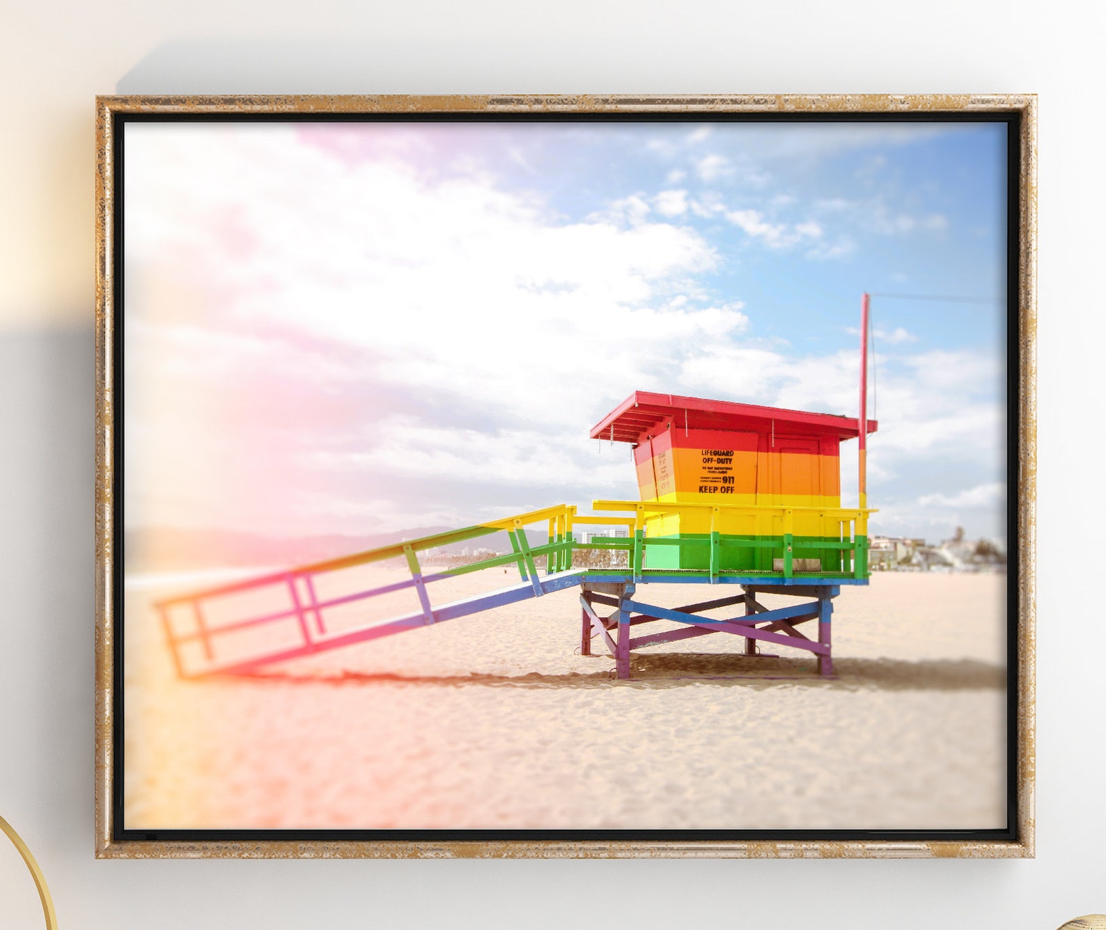 Lifeguard Tower Wall Print Beach Photo Lifeguard Stand - Etsy