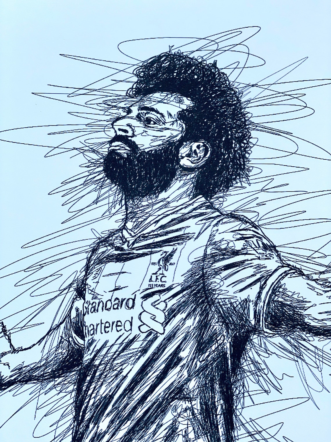 Salah A4 Print of an Original iPad Scribble Drawing by - Etsy