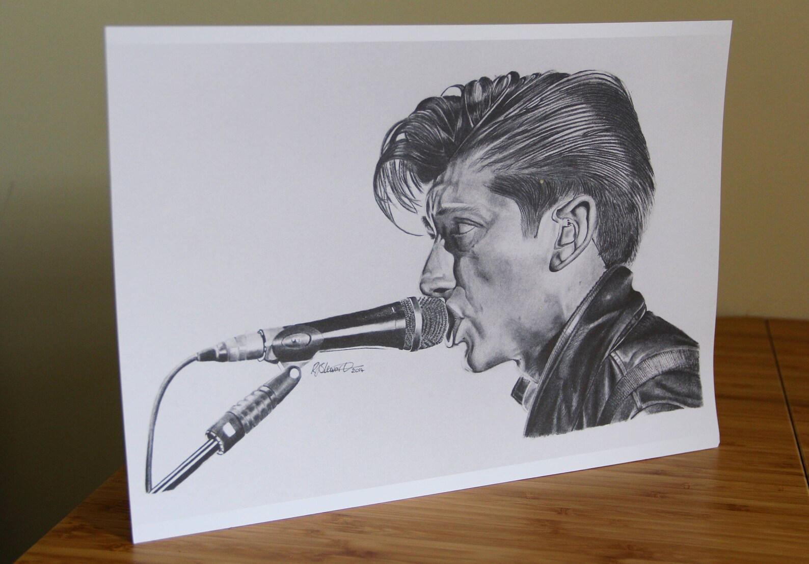 Alex Turner A4/A5 Print of an Original Drawing by Robert J Stewart - Etsy