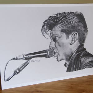 Alex Turner A4/A5 Print of an Original Drawing by Robert J Stewart - Etsy