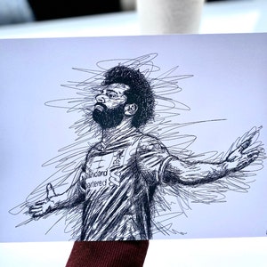 Salah A4 Print of an Original iPad Scribble Drawing by - Etsy