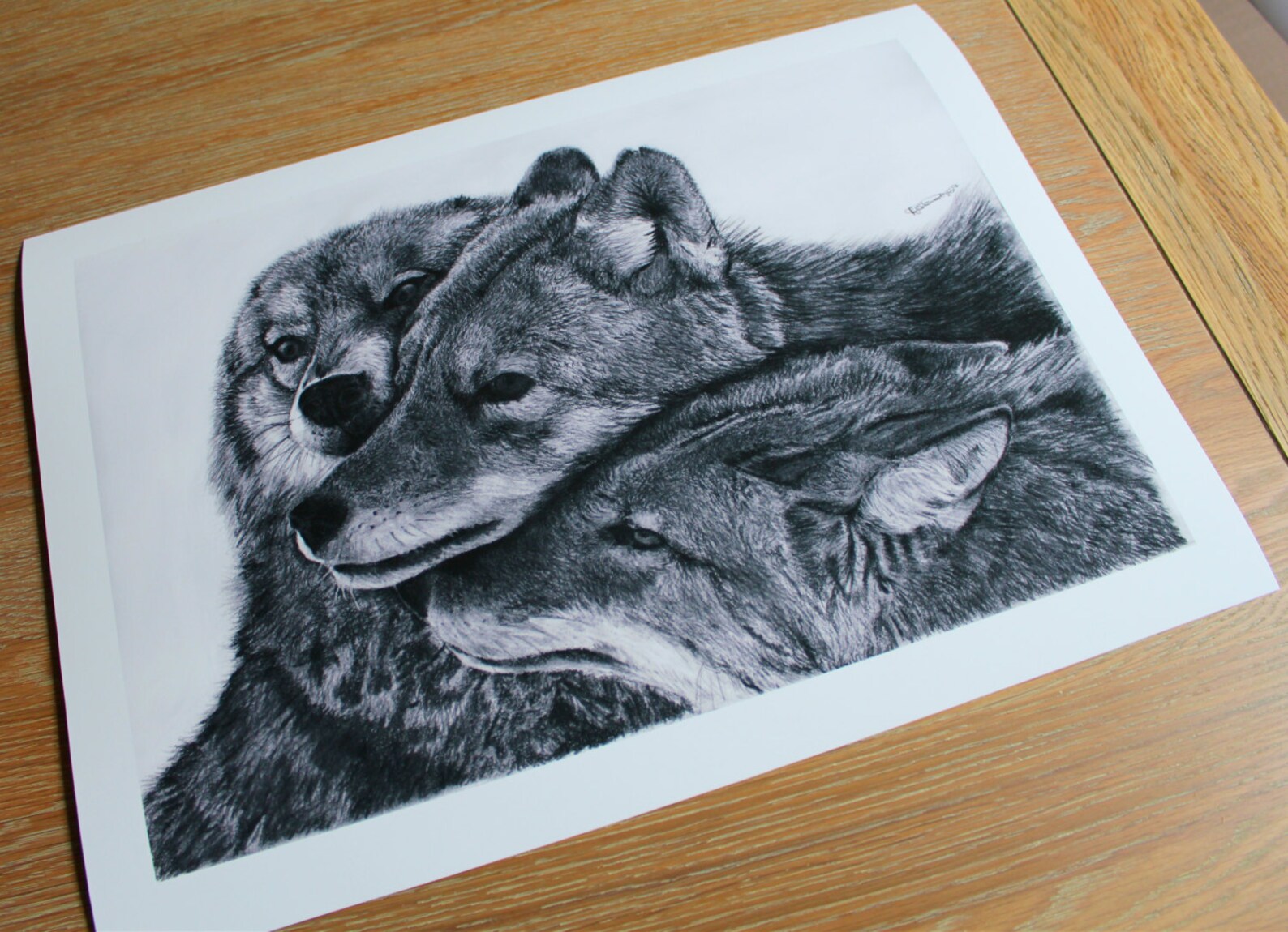 Wolf Pack Limited Edition Signed Giclee Print of an Original - Etsy
