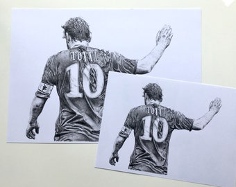 Francesco Totti Digital Download Roma Legend Art Print - Etsy