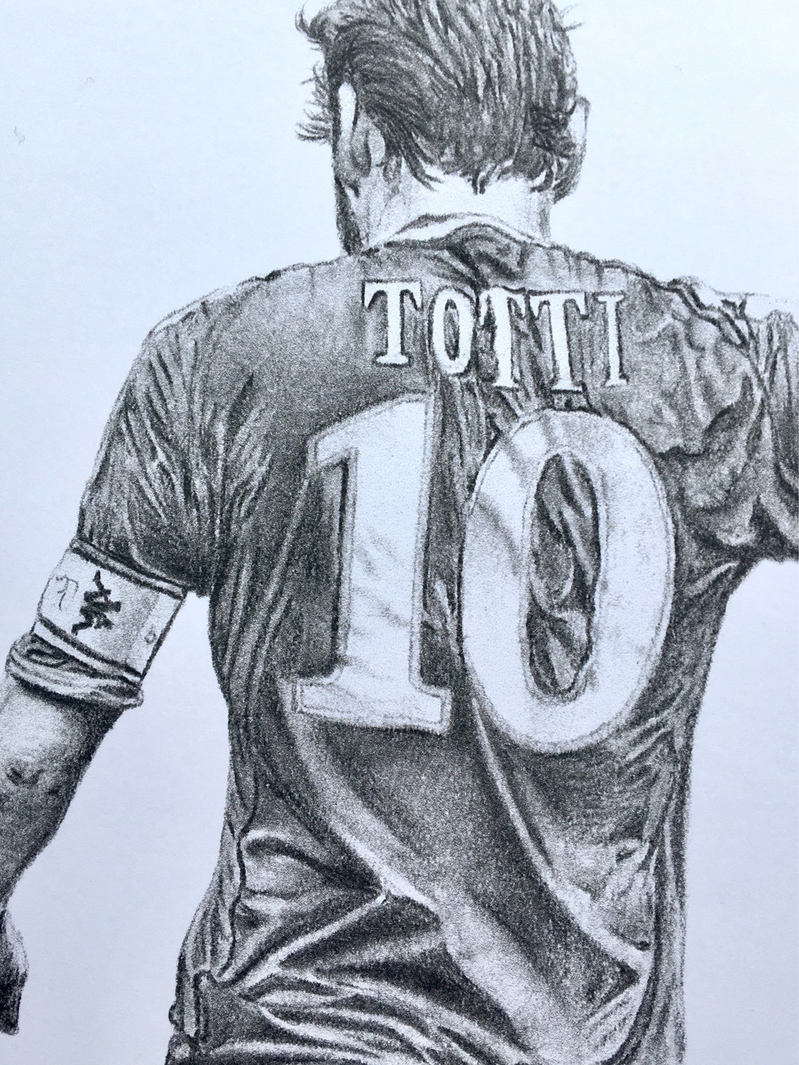 Francesco Totti di AS Roma A4/A5 stampa di un disegno originale di ...
