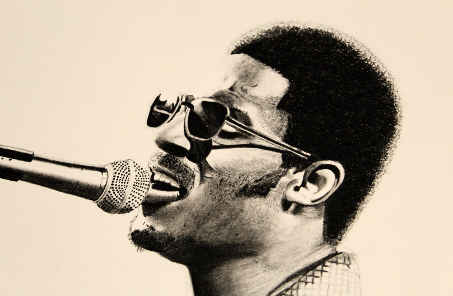 Stevie Wonder Original Pencil Drawing by Robert J Stewart - Etsy UK