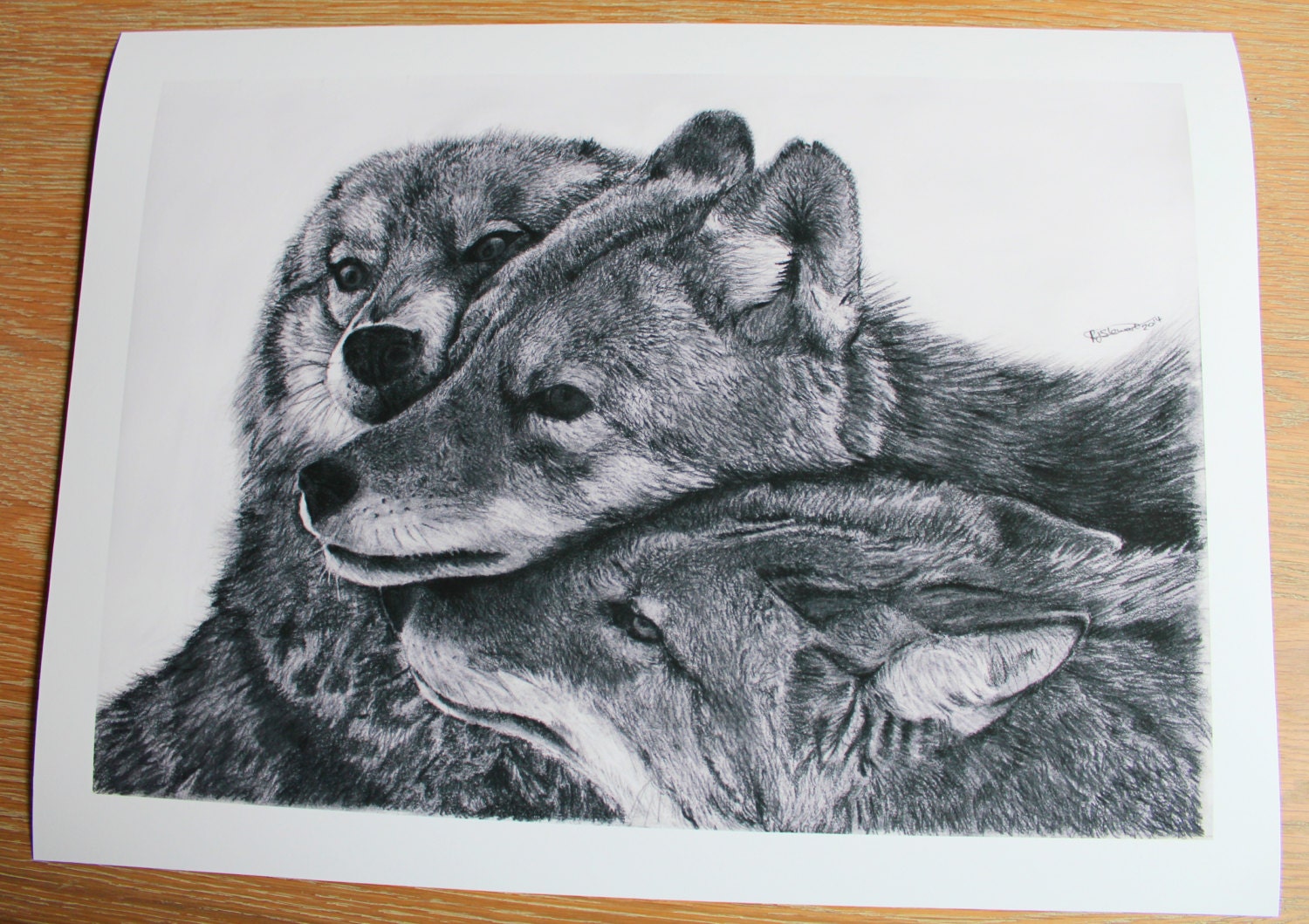 Wolf Pack Limited Edition Signed Giclee Print of an Original - Etsy UK