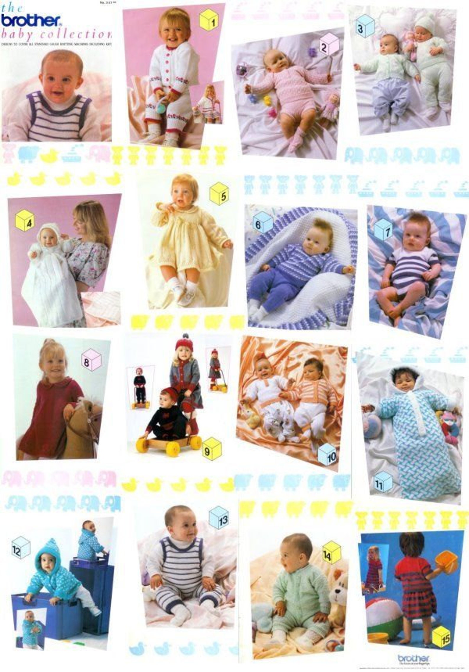 For BROTHER Knitting Machine PATTERNS, the BROTHER Babies Collection ...