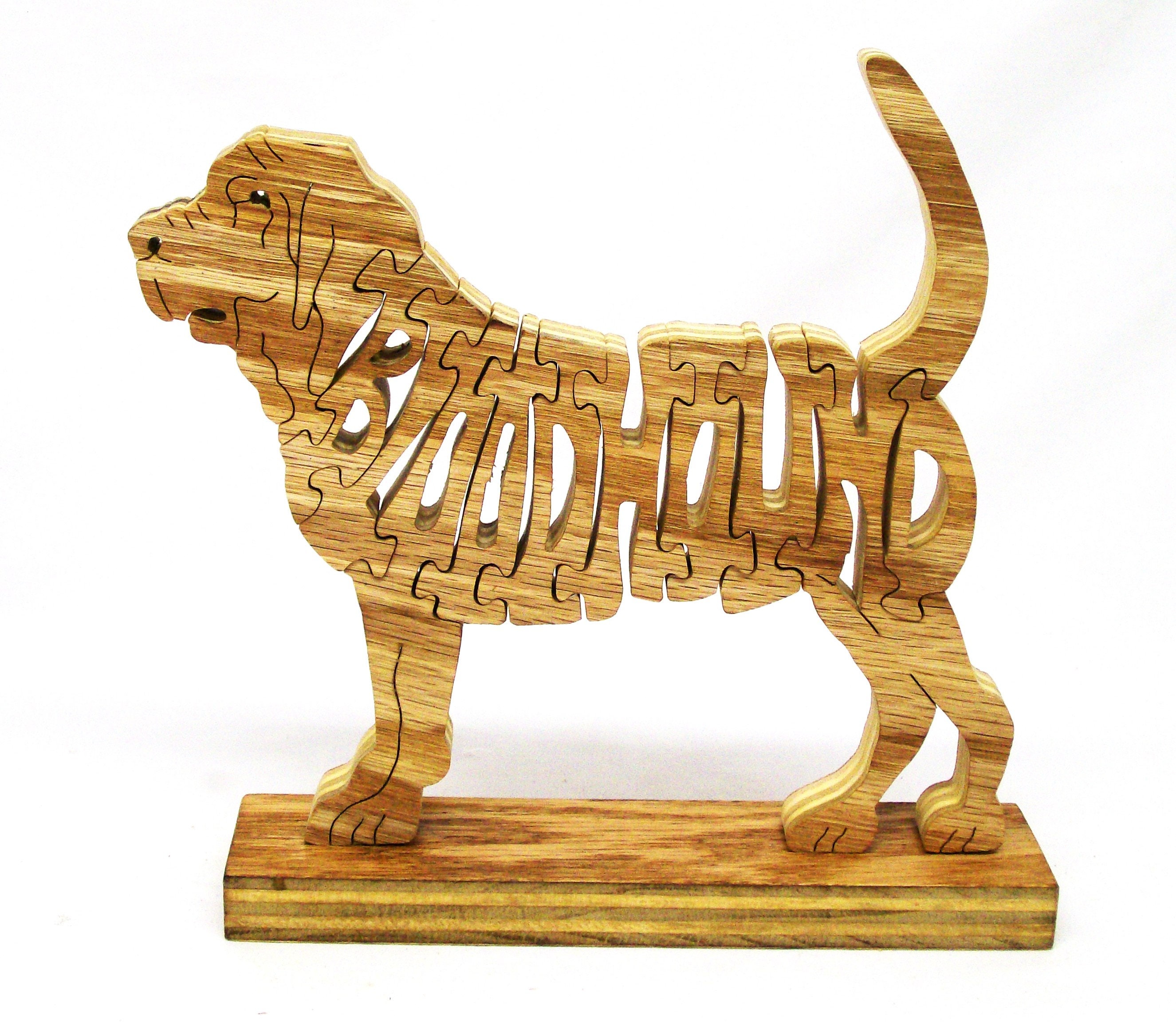 Blood Hound, Hunting Dogs, Animal Puzzles, Wooden Animal Shaped Puzzles ...
