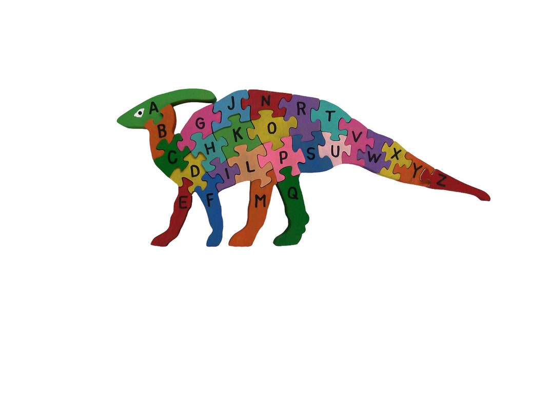 Dinosaur Alphabet Puzzle, Kids Educational Puzzle, Puzzle Child ...