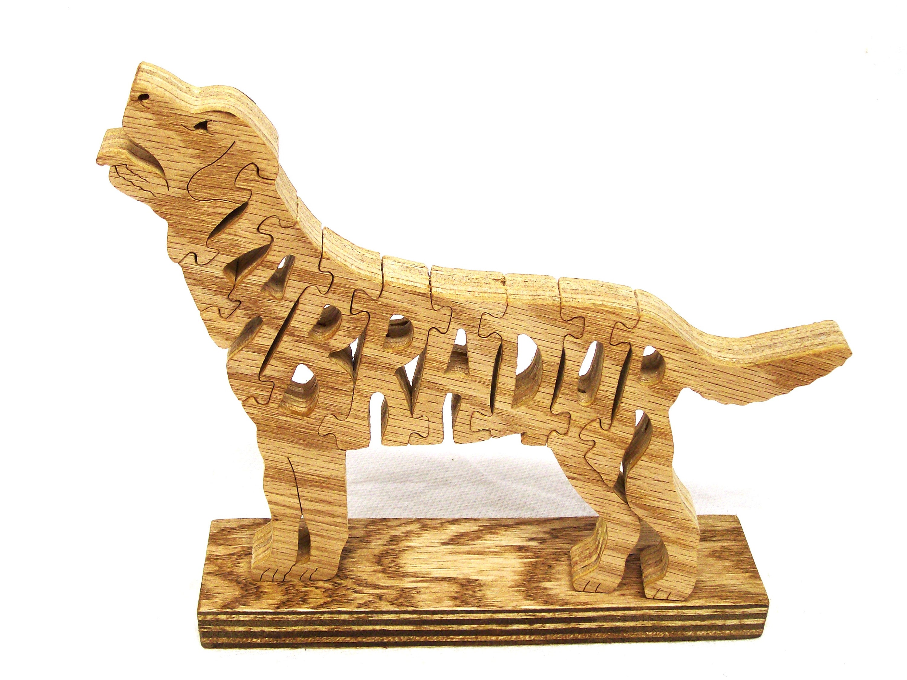 Labrador Retriever Dog Puzzle, Wooden Labrador Dog Puzzle, Hunting Dog ...