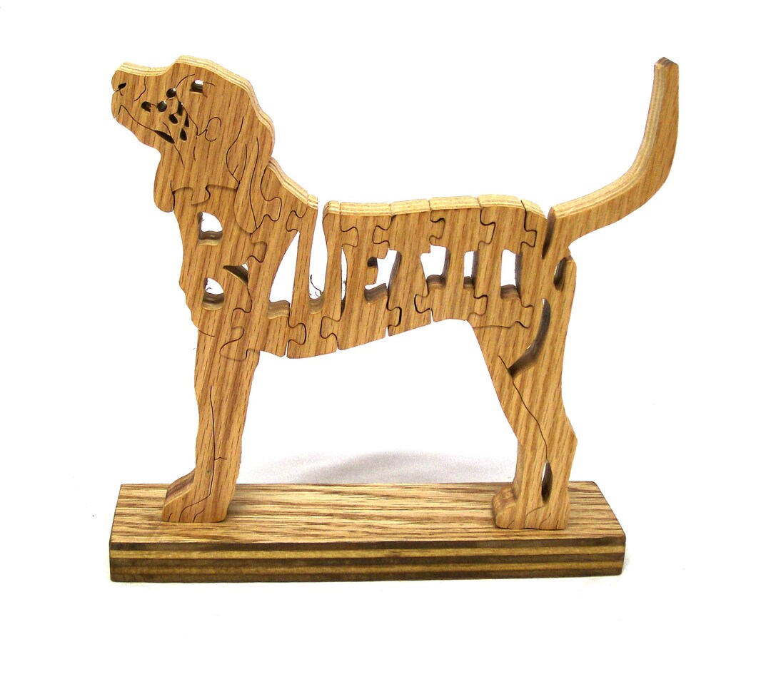 Coonhound Bluetick, Coonhound Bluetick Puzzle, Wooden Coonhound Puzzle ...
