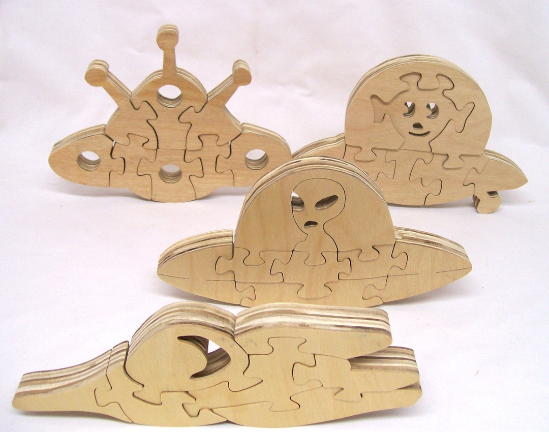 Wooden Puzzles, Wooden Space Ship Puzzle, Wooden Puzzles for Toddler ...