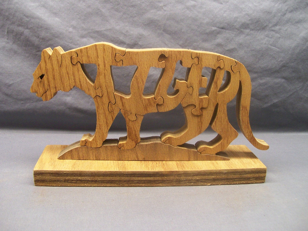 Tigers, Jungle Animals, Cats, Large Cats, Tiger Puzzle, Wooden Name ...