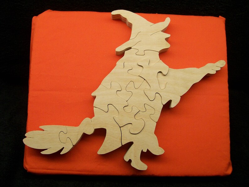 Halloween Witch Puzzle - Etsy