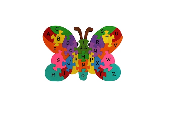 Alphabet Butterfly Jigsaw Puzzle