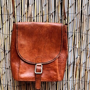 Handmade Handstitched Leather Satchel - Etsy
