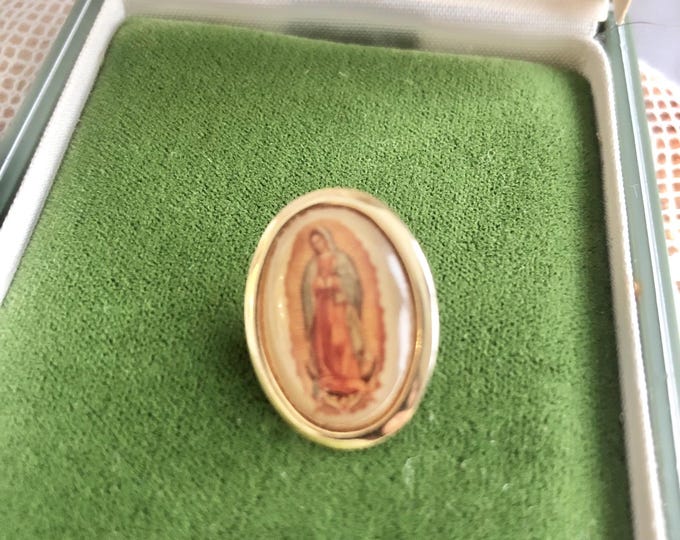 Old Tiny Mother Mary Virgin Madonna Relegious Sacred Catholic Mary Pin ...