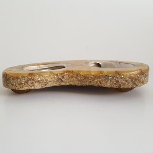 MCM Boomerang! Vintage Ashtray Abalone Shells & Glitter in Resin Vomit ...