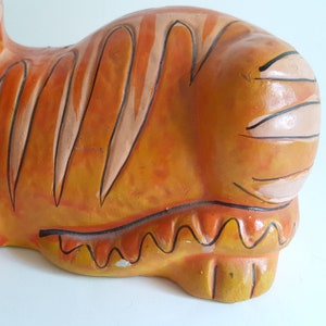 Bat Eyed Cat Vintage Orange Tabby Coin Bank Halloween Retro - Etsy