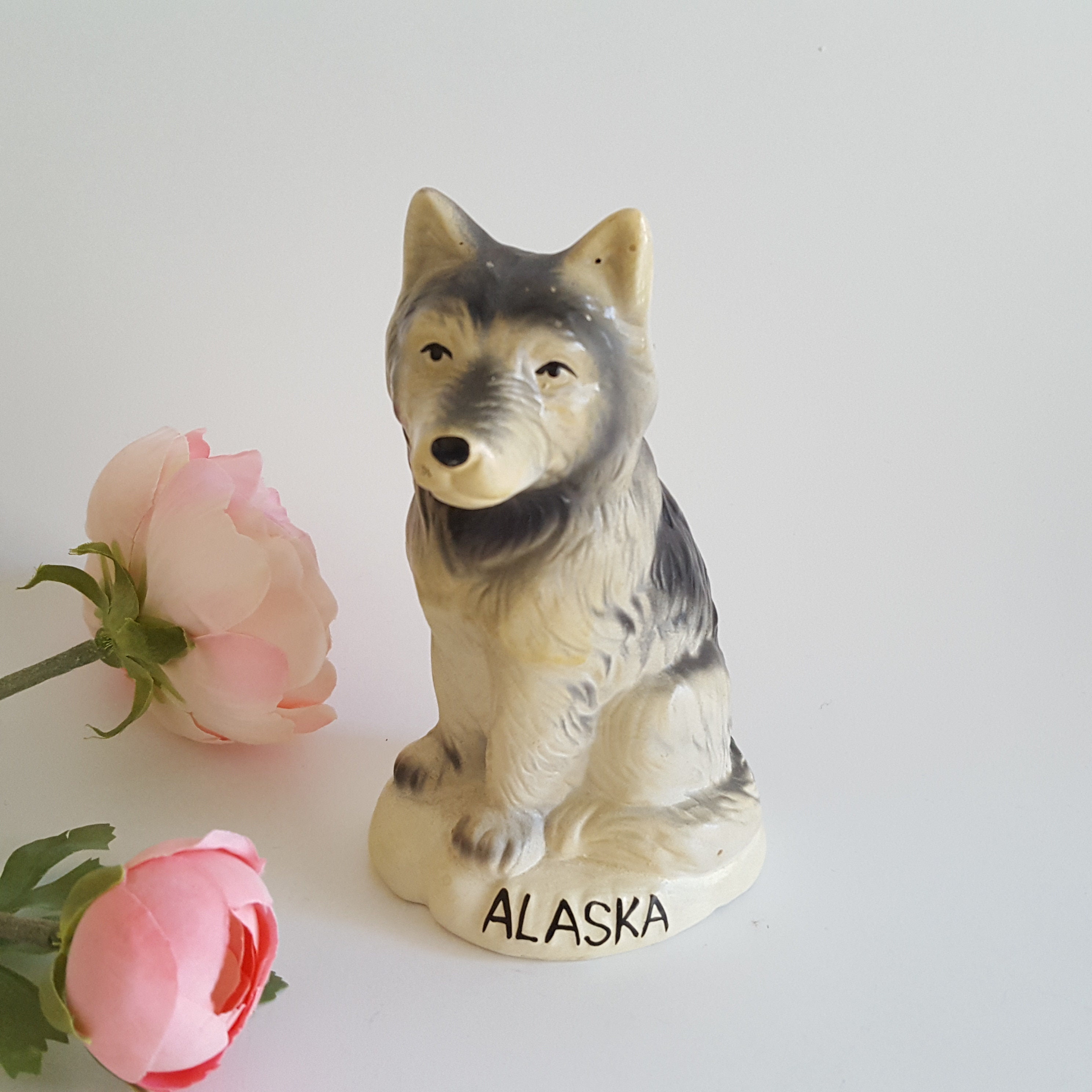 Husky Dog Vintage Coin Bank Figurine Alaska Souvenir - Etsy