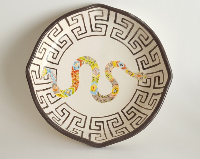 Made to Order - 5'' Snake Bowls - White Clay/black Sgraffito - Set of 4 ...