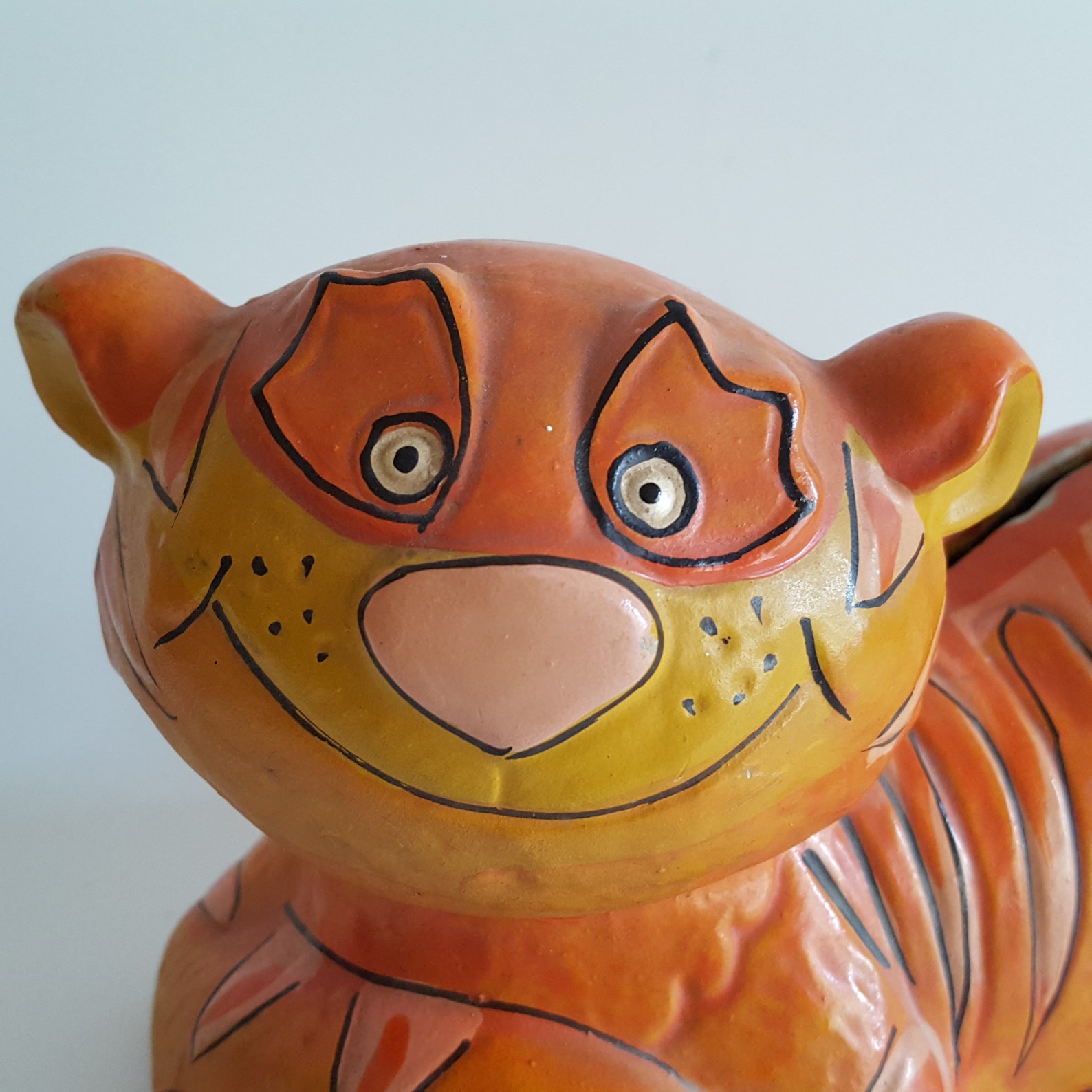 Bat Eyed Cat Vintage Orange Tabby Coin Bank Halloween Retro - Etsy