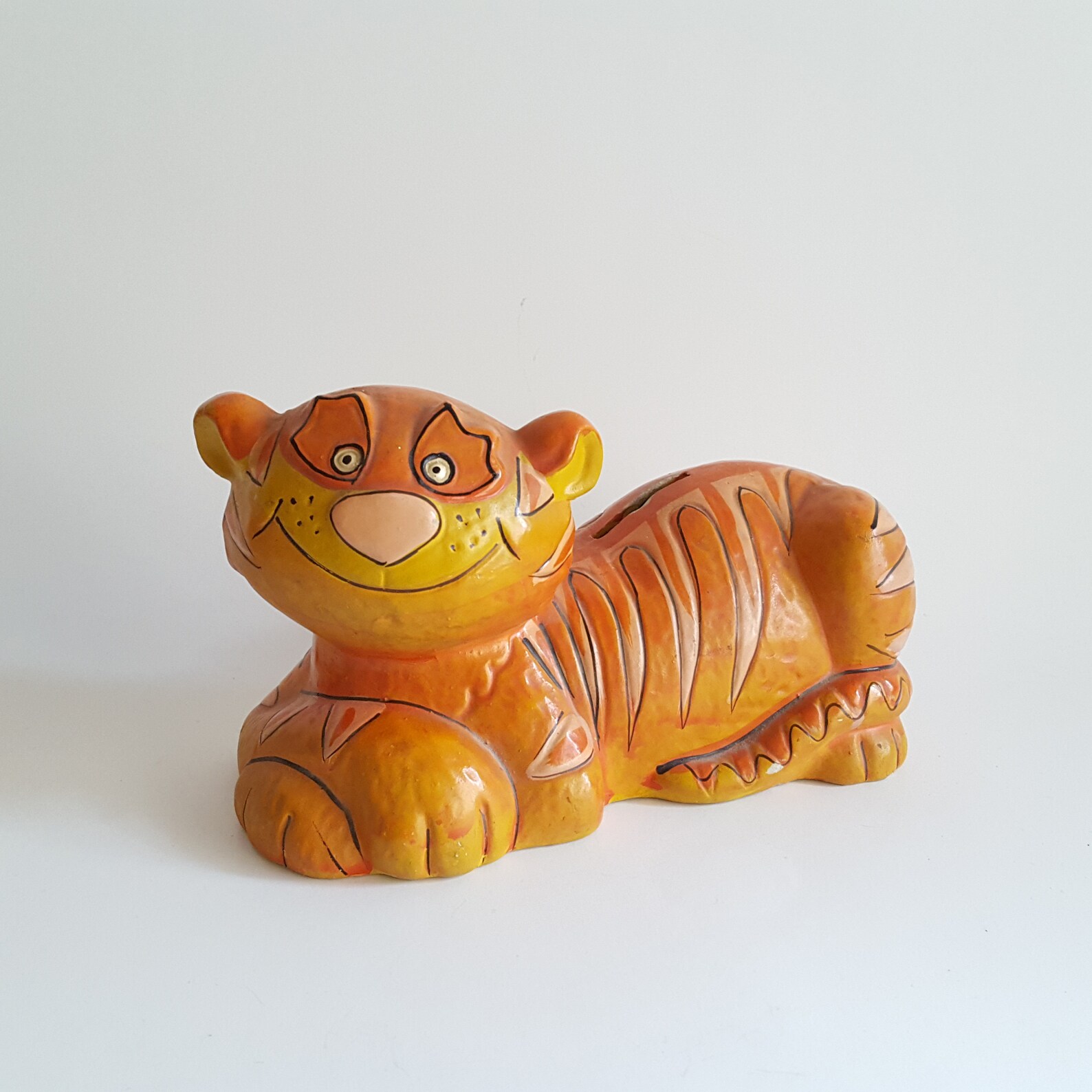 Bat Eyed Cat Vintage Orange Tabby Coin Bank Halloween Retro - Etsy