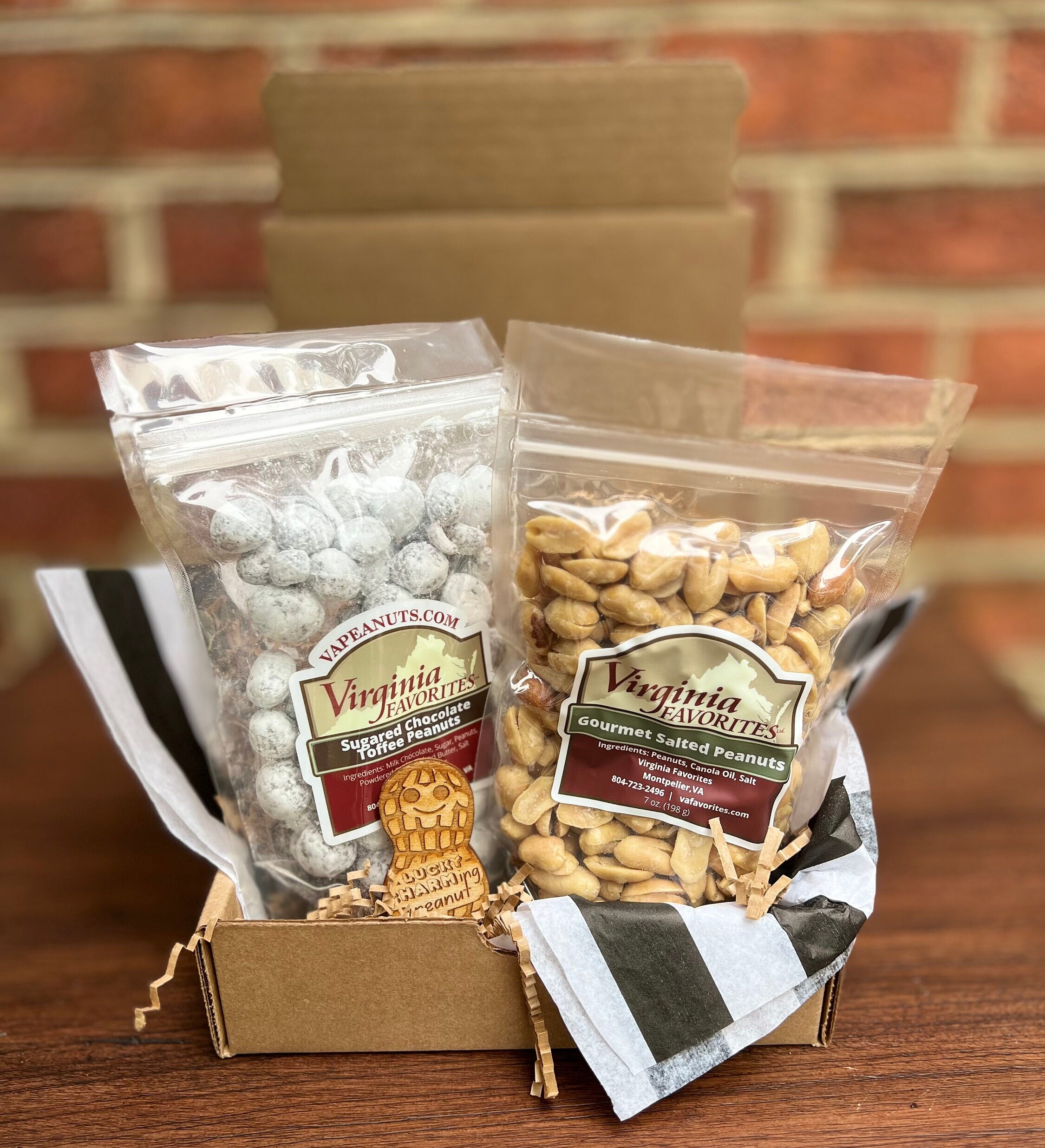 Sweet and Salty Gift Box Salted Virginia Peanuts and YOUR CHOICE of ...
