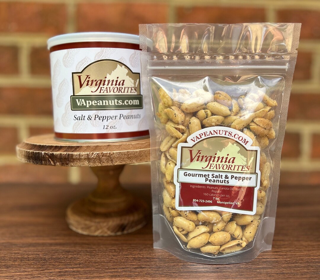 Delicious SALT & PEPPER Virginia Peanuts - Etsy