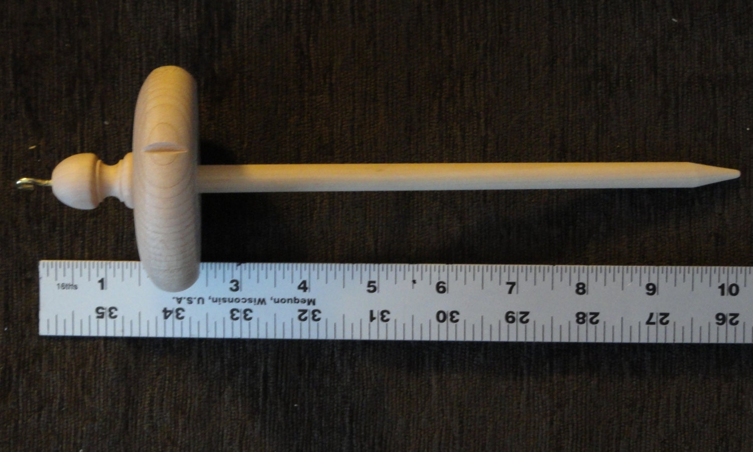 Top Whorl Drop Spindle 3 Inch Diameter Notched Whorl 10 - Etsy