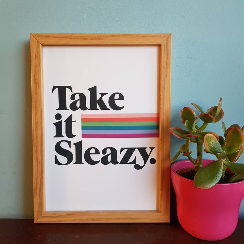 DIGITAL A4 PRINTABLE the Good Place Inspired- Take It Sleazy DOWNLOAD ...