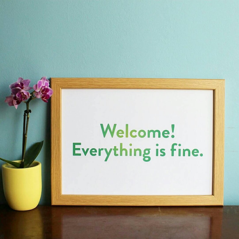 DIGITAL A4 PRINTABLE the Good Place- Welcome! Everything is Fine ...