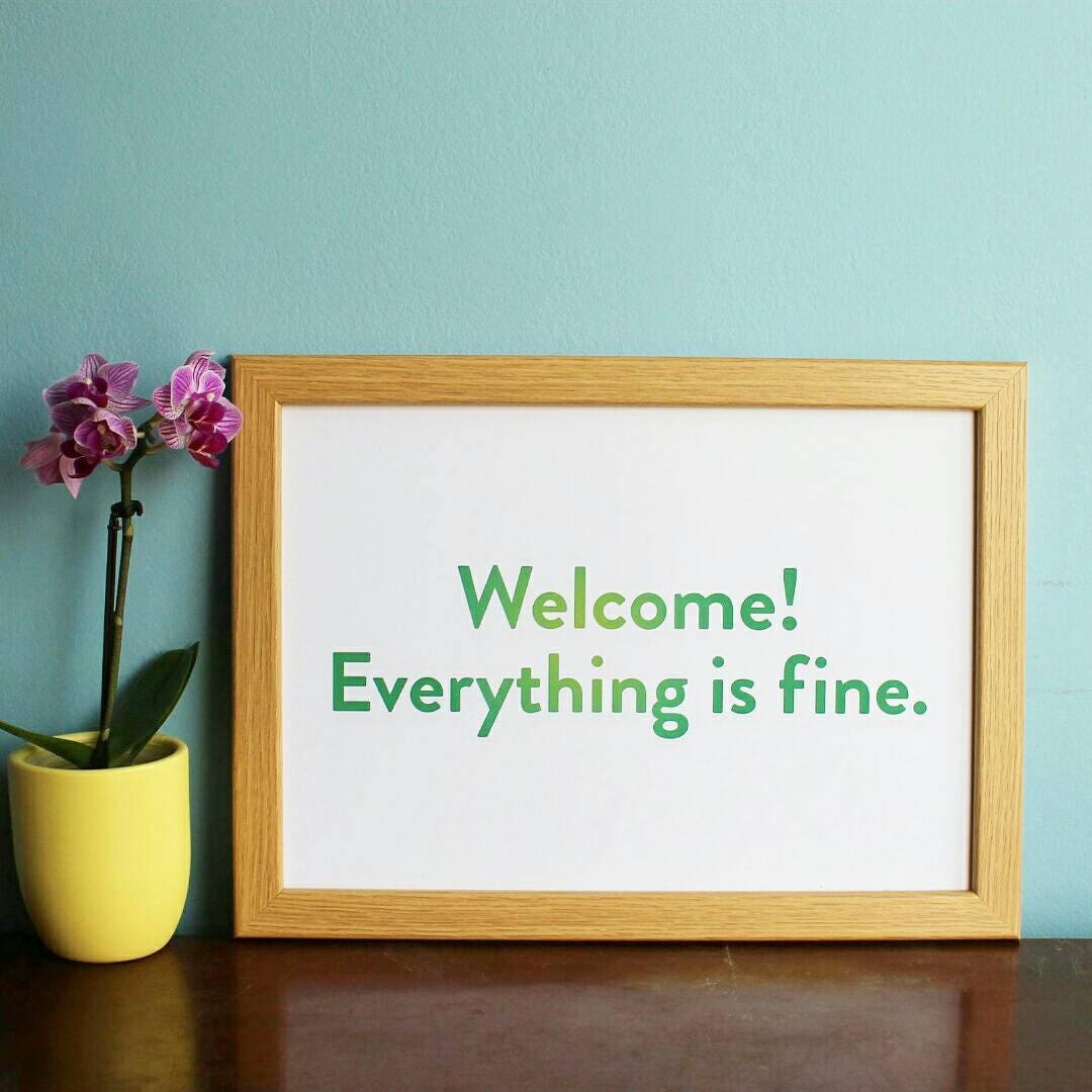 DIGITAL A4 PRINTABLE the Good Place- Welcome! Everything is Fine ...