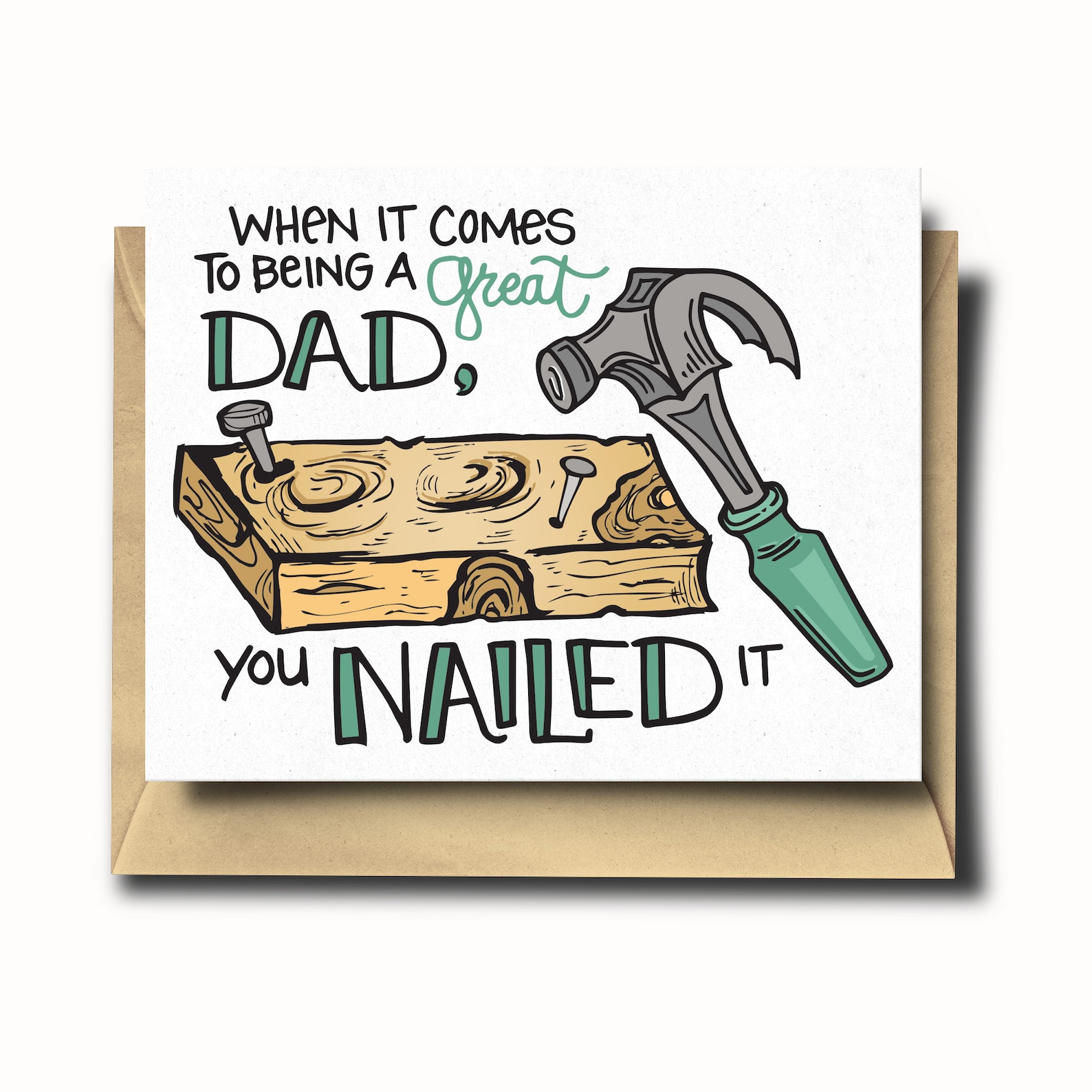 Nailed It Father's Day Greeting Card - Etsy