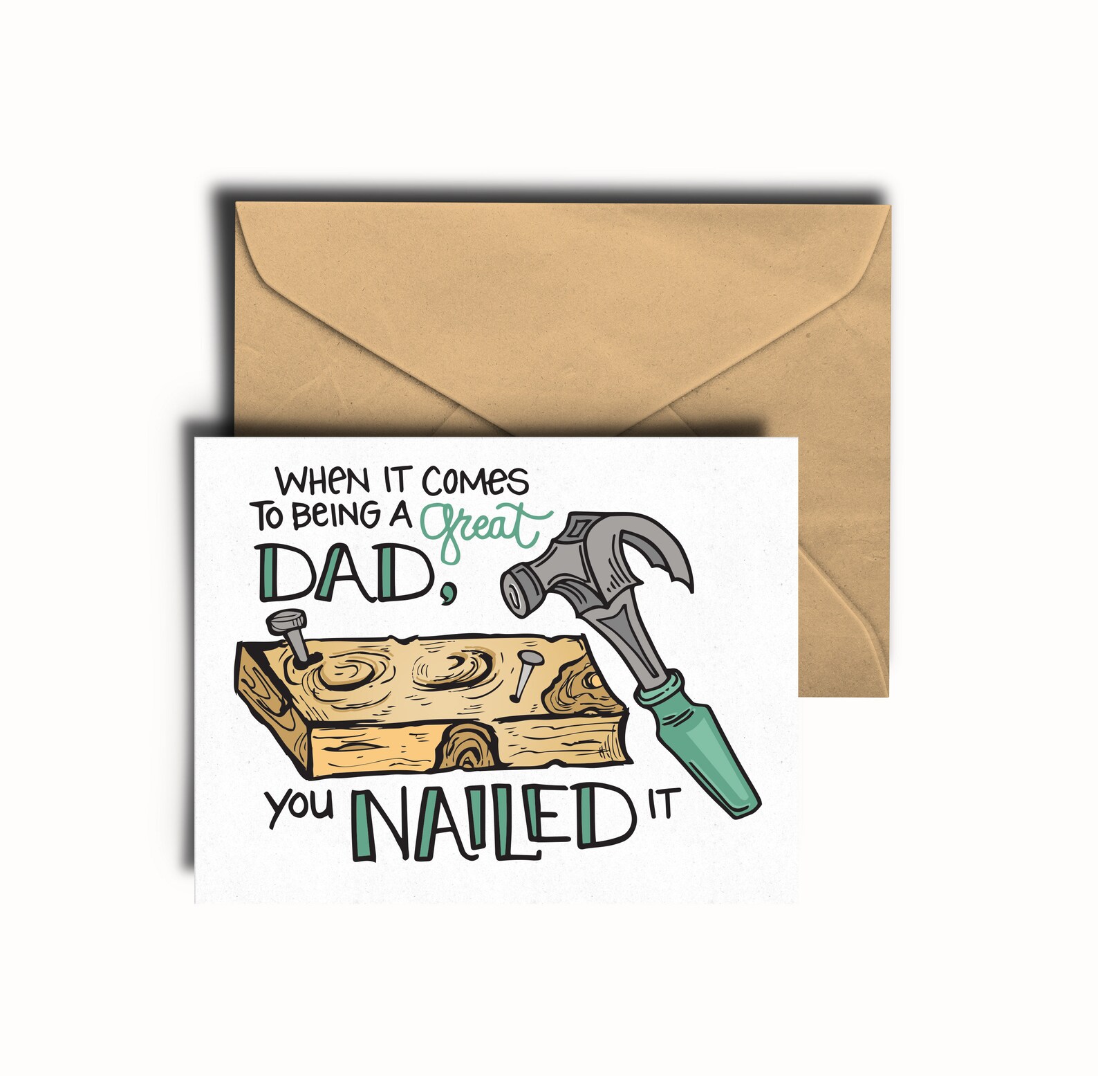 Nailed It Father's Day Greeting Card | Etsy