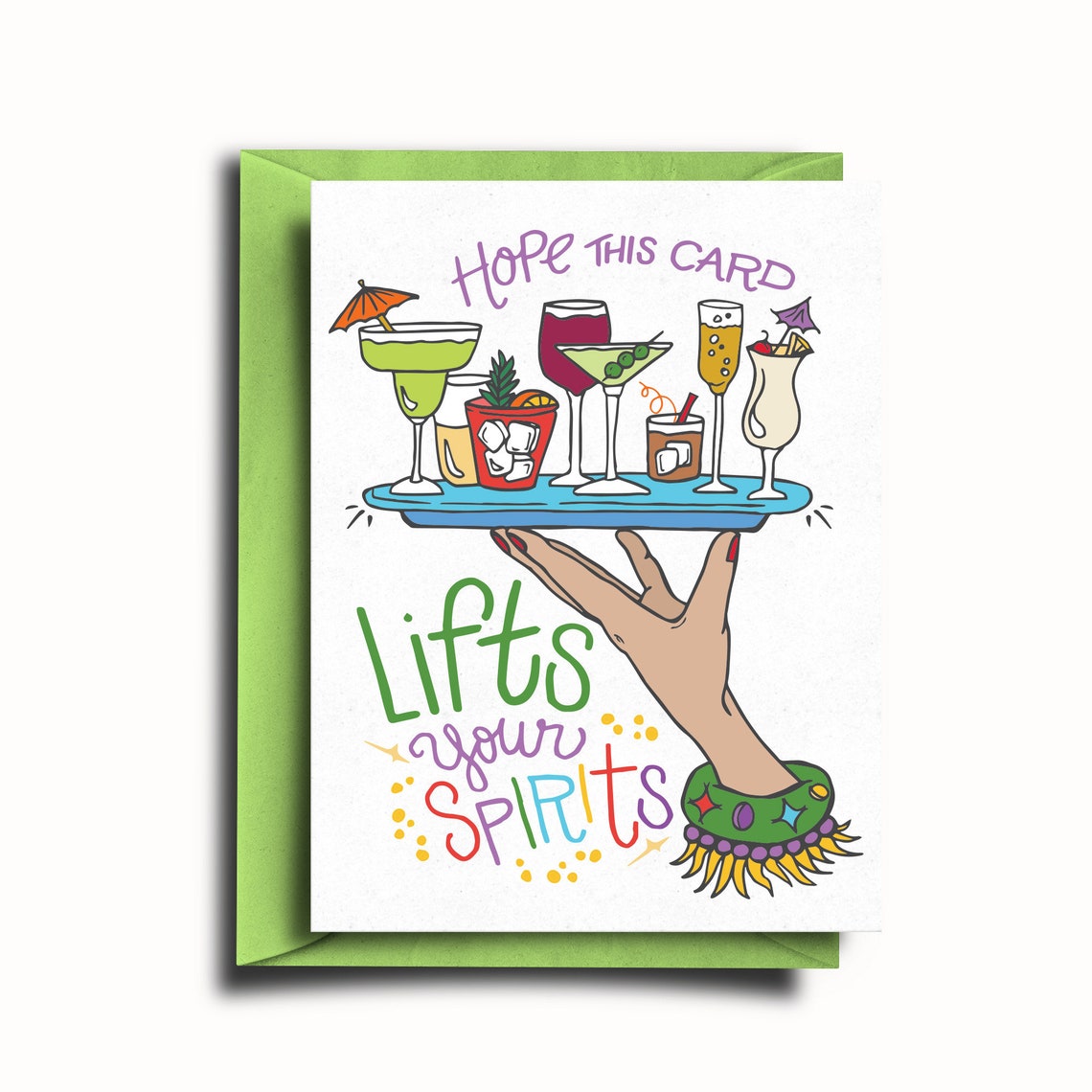 Lifts Spirits Greeting Card - Etsy
