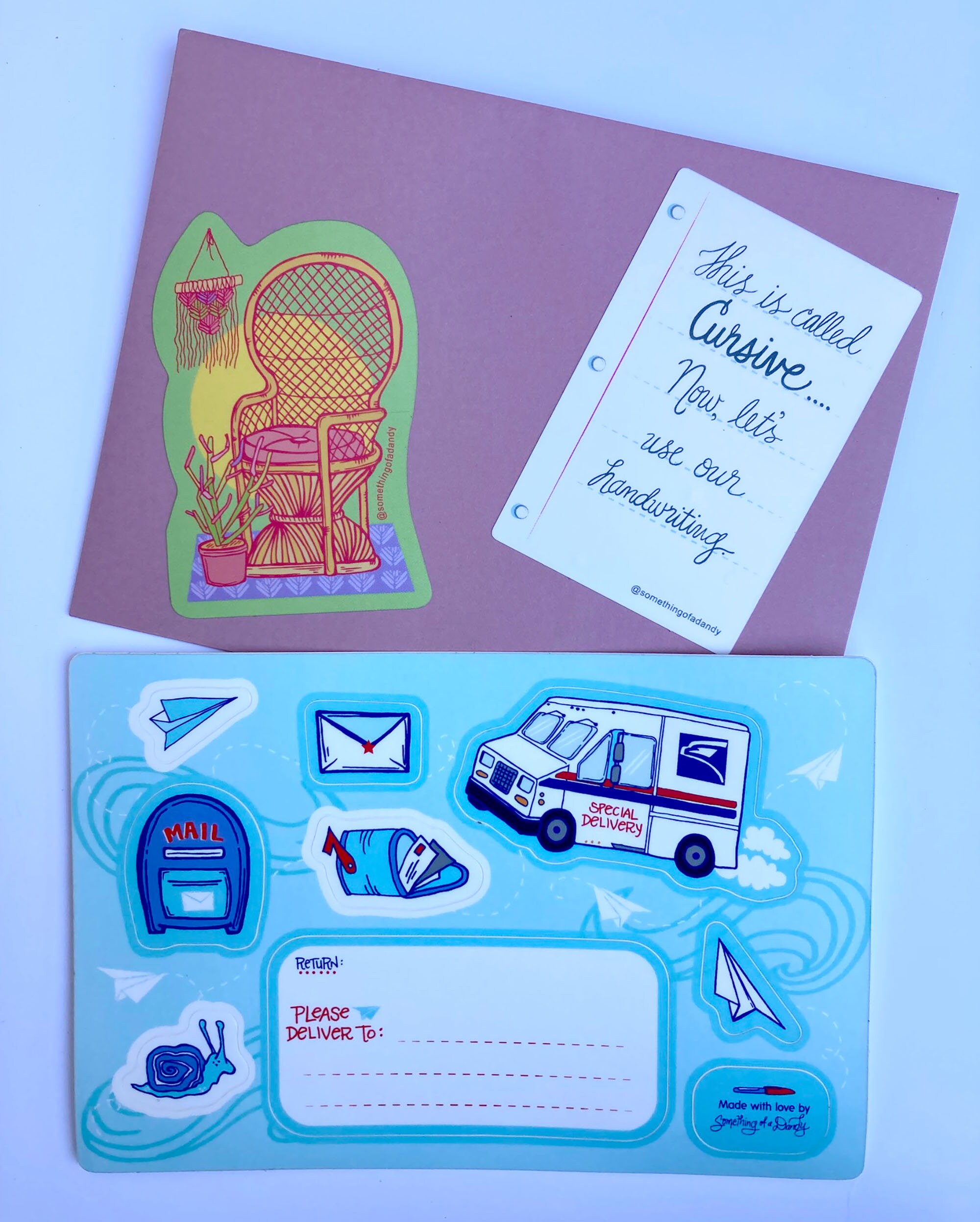 Cursive Handwriting Single Die-cut Sticker - Etsy