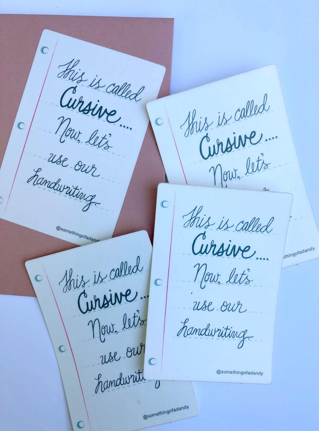 Cursive Handwriting Single Die-cut Sticker - Etsy