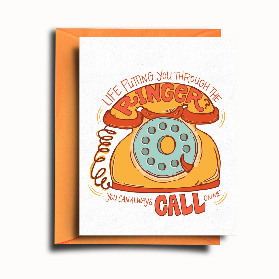 Life Putting You Through the Ringer Greeting Card - Etsy Sweden