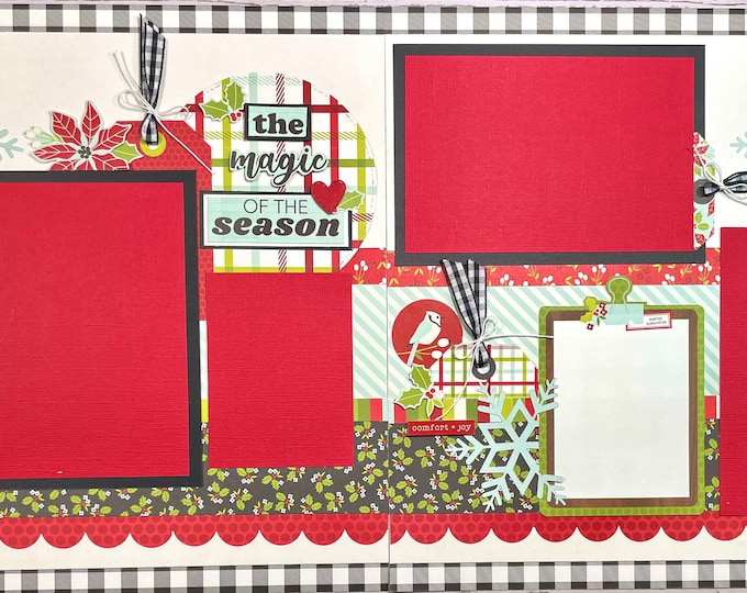The Magic of the Season - Christmas Premade Scrapbook Pages, 12x12 ...