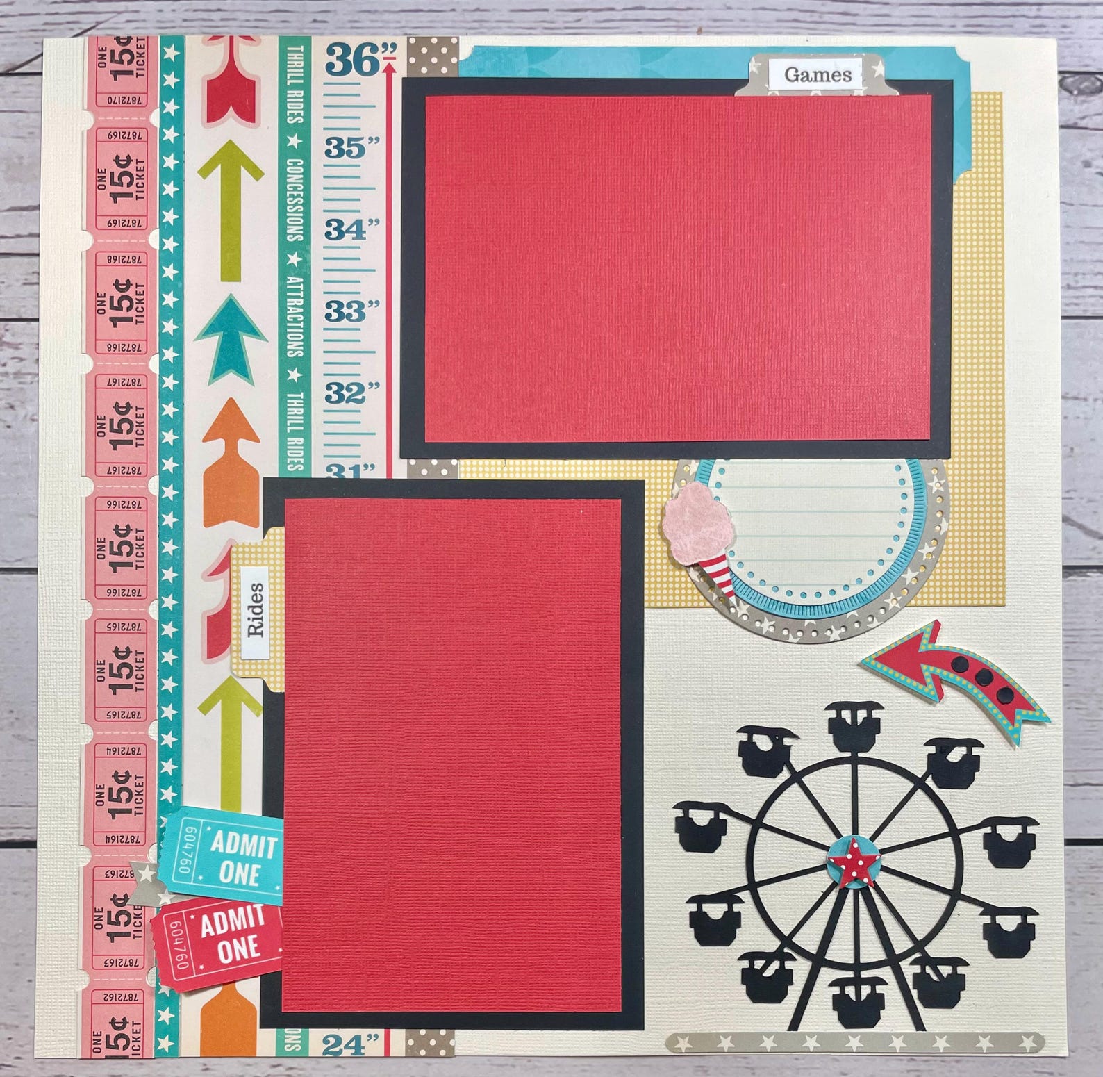 Fun at the Fair - Premade Scrapbook Pages, Page Kit, Scrapbook Kit ...