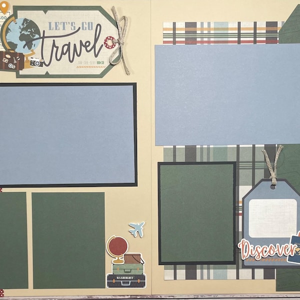 Scrapbook Layout Kits - Etsy