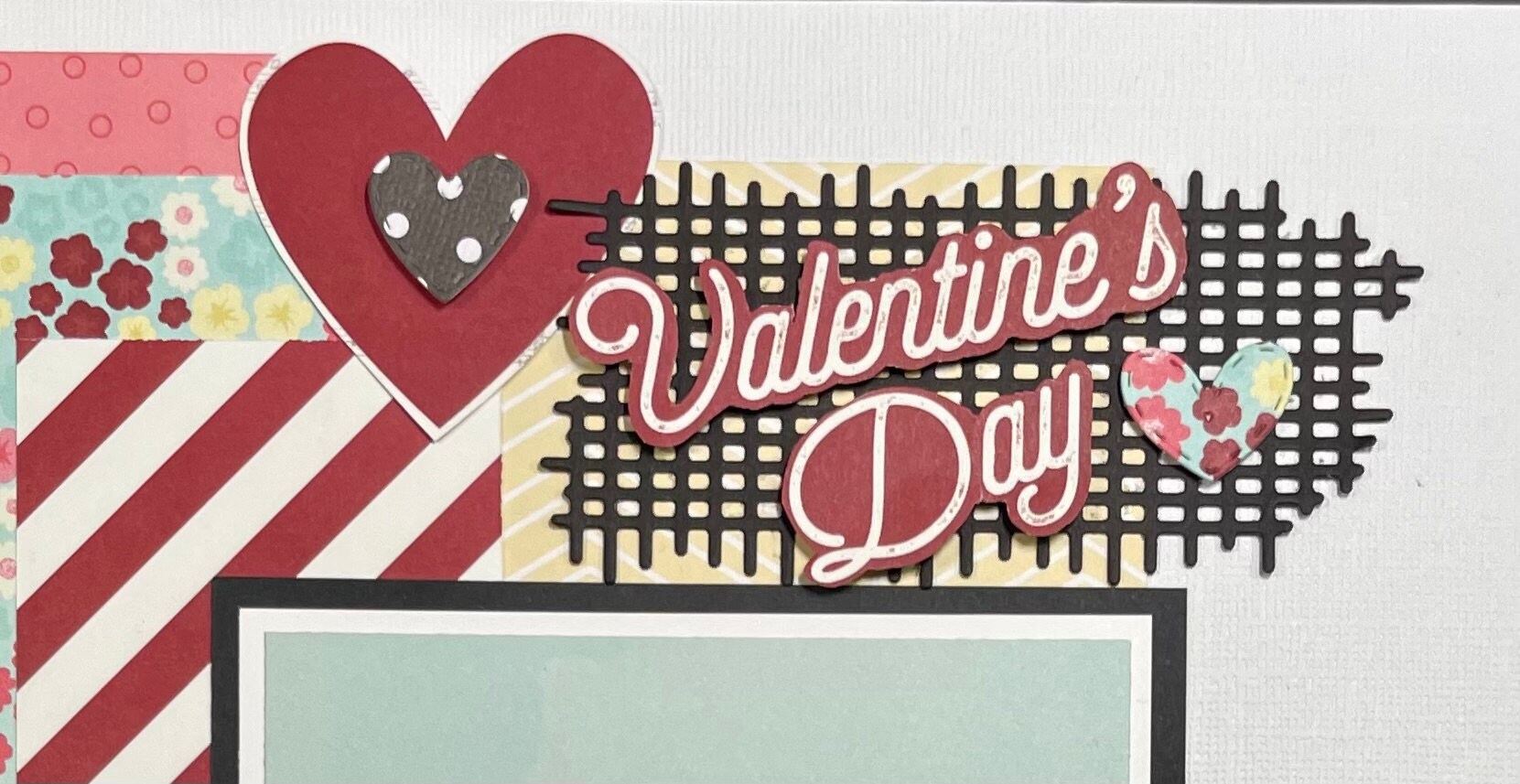 Valentine's Day Scrapbook Page Love Premade Scrapbook Page, Scrapbook ...