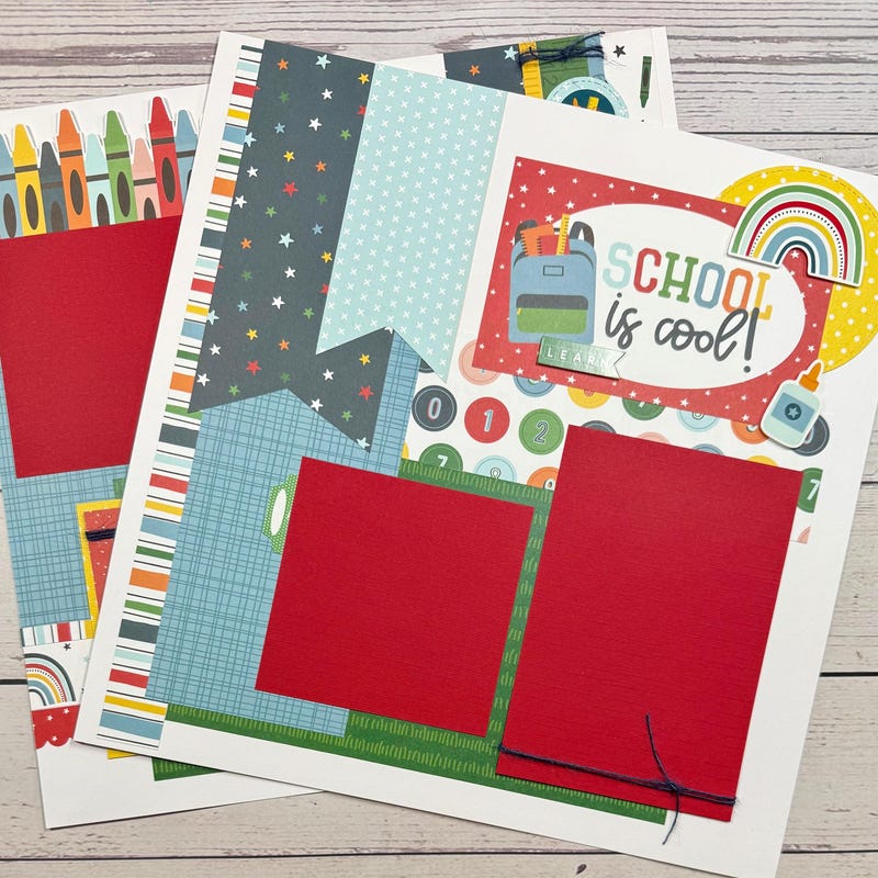 Scrapbook Layouts - Etsy