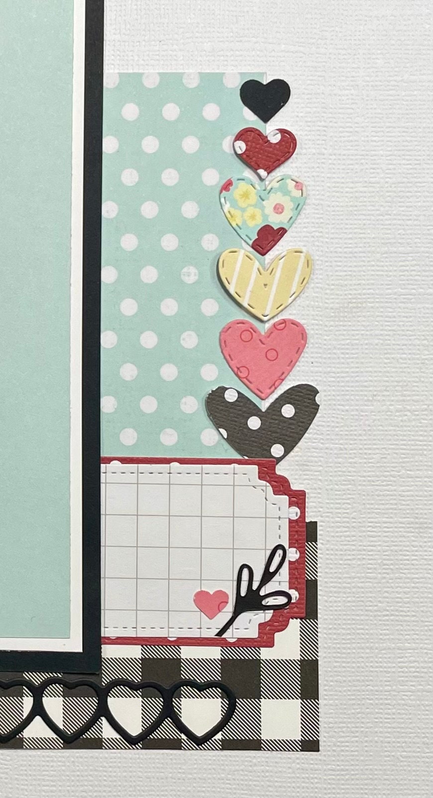 Valentine's Day Scrapbook Page Love Premade Scrapbook Page, Scrapbook ...